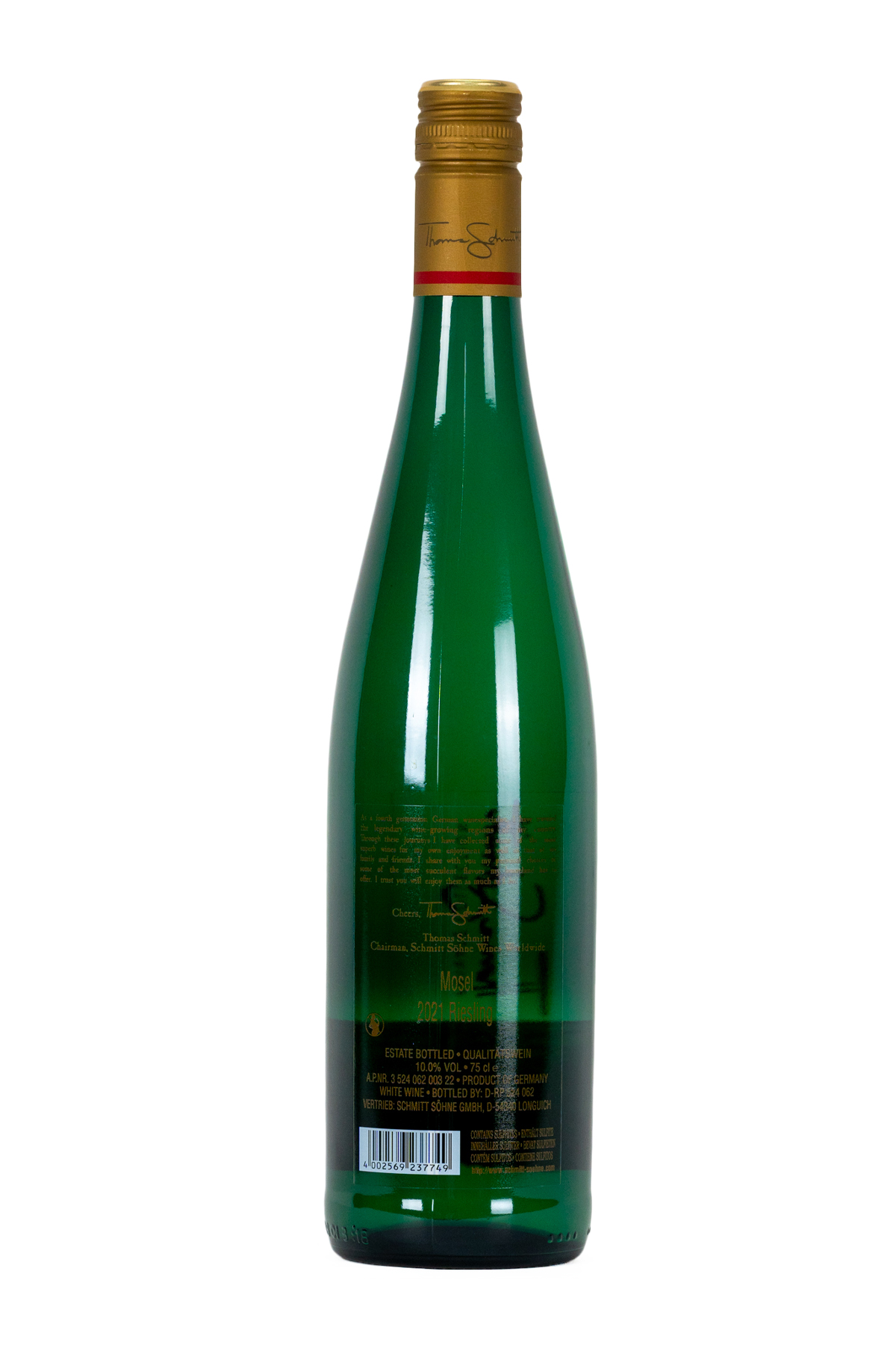Buy Thomas Schmitt Riesling Qba Estate Btl 75cl - CityDrinks
