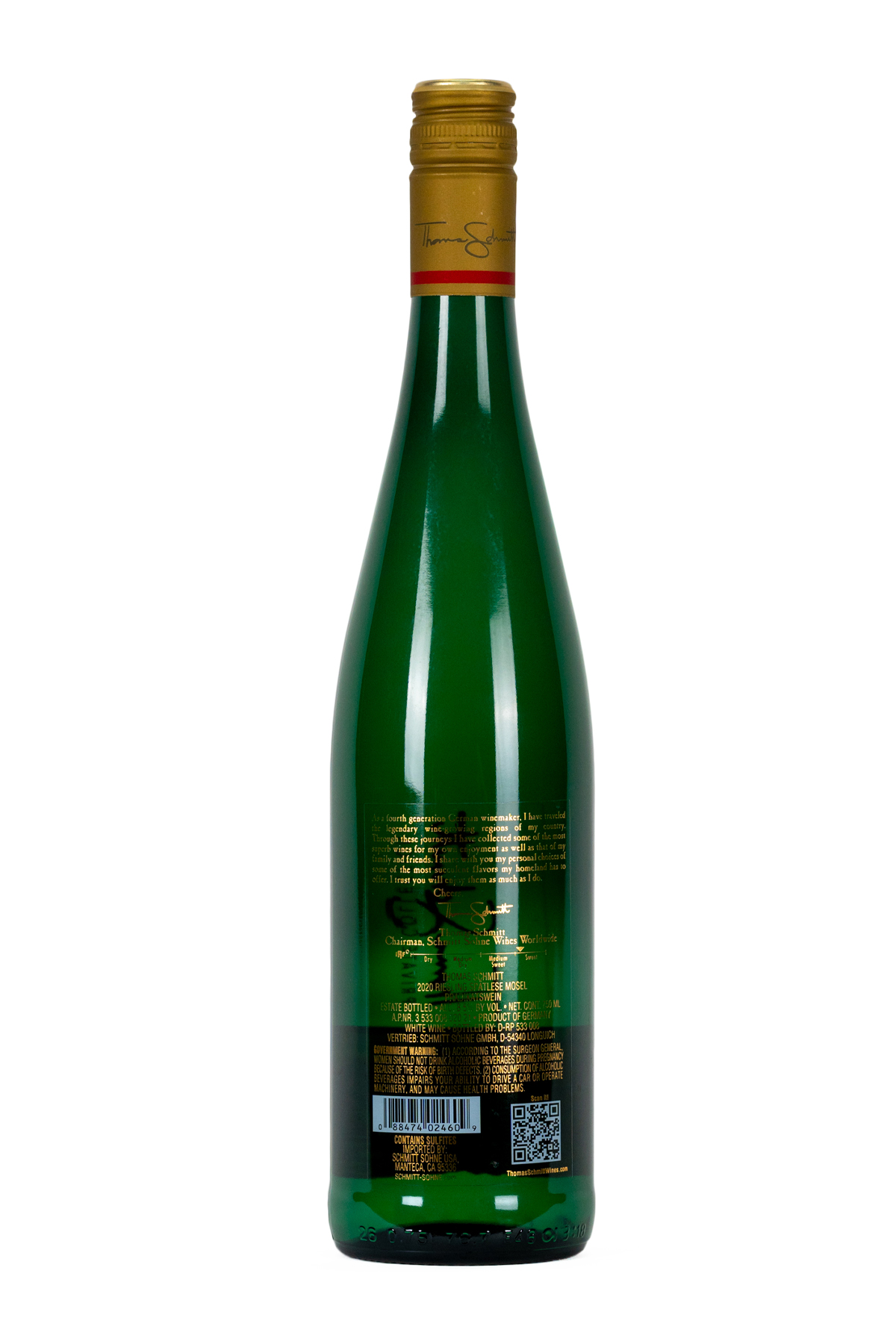 Buy Thomas Schmitt Riesling Spatlese Estate Btl 75cl - CityDrinks