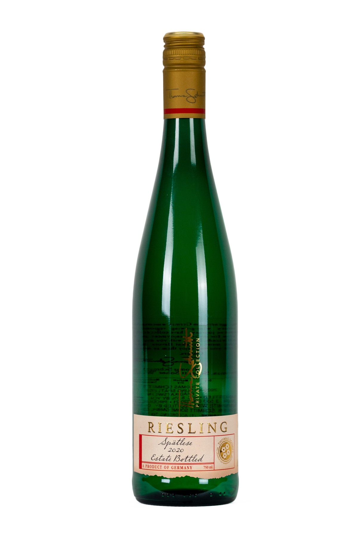 Buy Thomas Schmitt Riesling Spatlese Estate Btl 75cl - CityDrinks