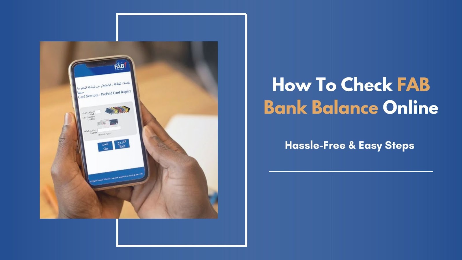 How To Check FAB Bank Balance Online?