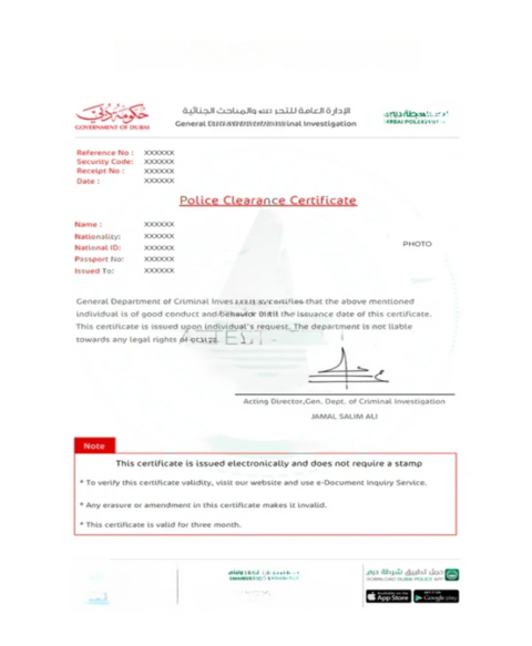 Dubai Police Clearance Certificate: Steps, Documents & Fees