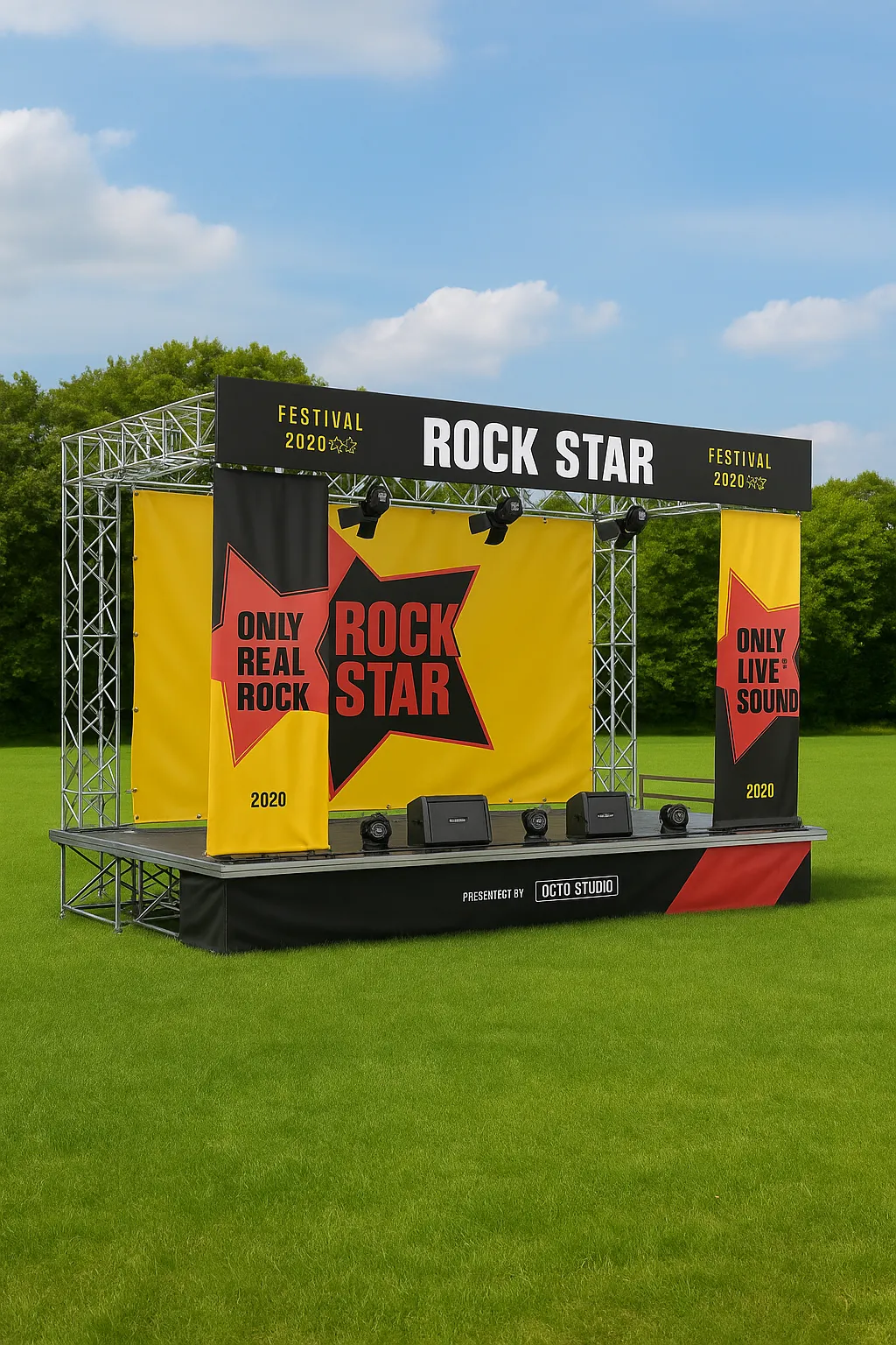Band Banners, Custom Stage Backdrops Printing Supplier- Feiyiad