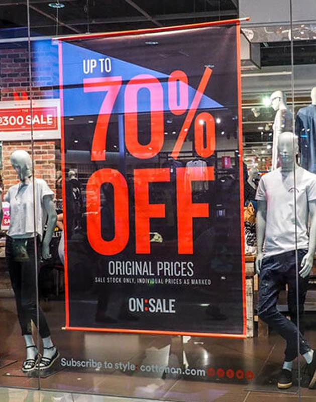 Retail banners, Custom Window Vinyl Business Banners- Feiyiad