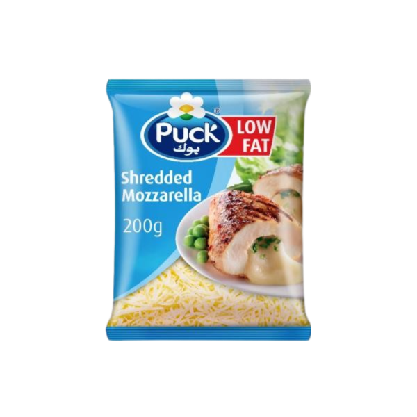 Buy Puck Mozzarella Low Fat Shredded Cheese 200g Online in Dubai ...